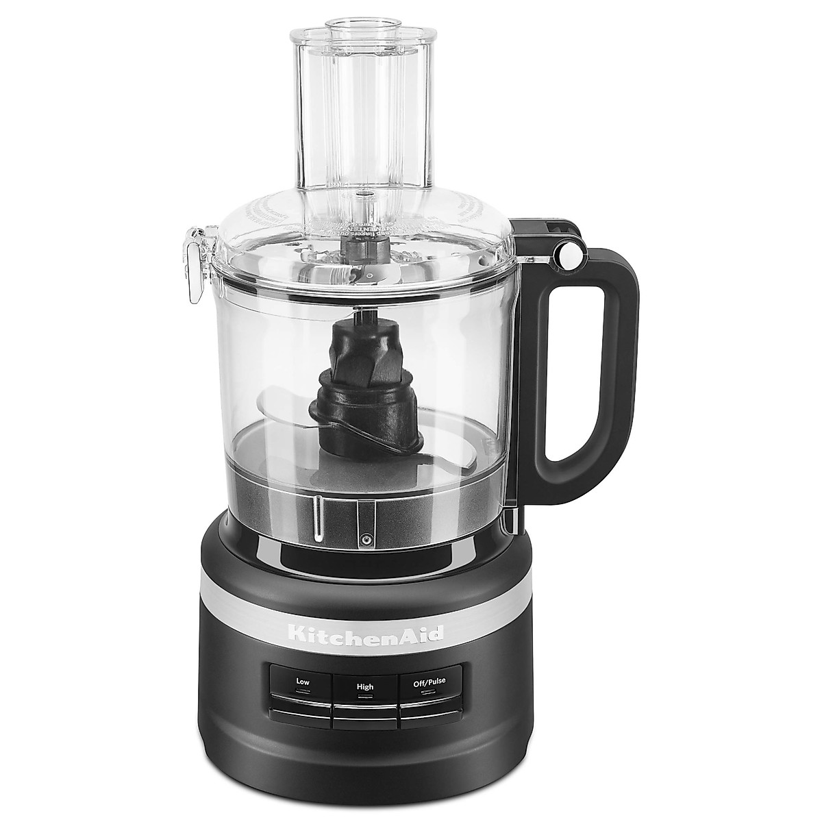 KitchenAid KFP0718BM Food Processor, 7 Cup, Black Matte (Renewed)