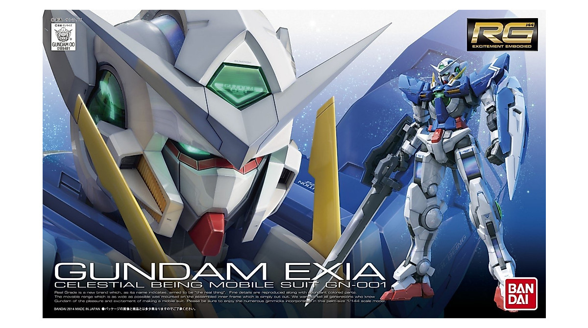 Bandai Gundam Exia Model Kit 1/144 Scale - Build and Enjoy