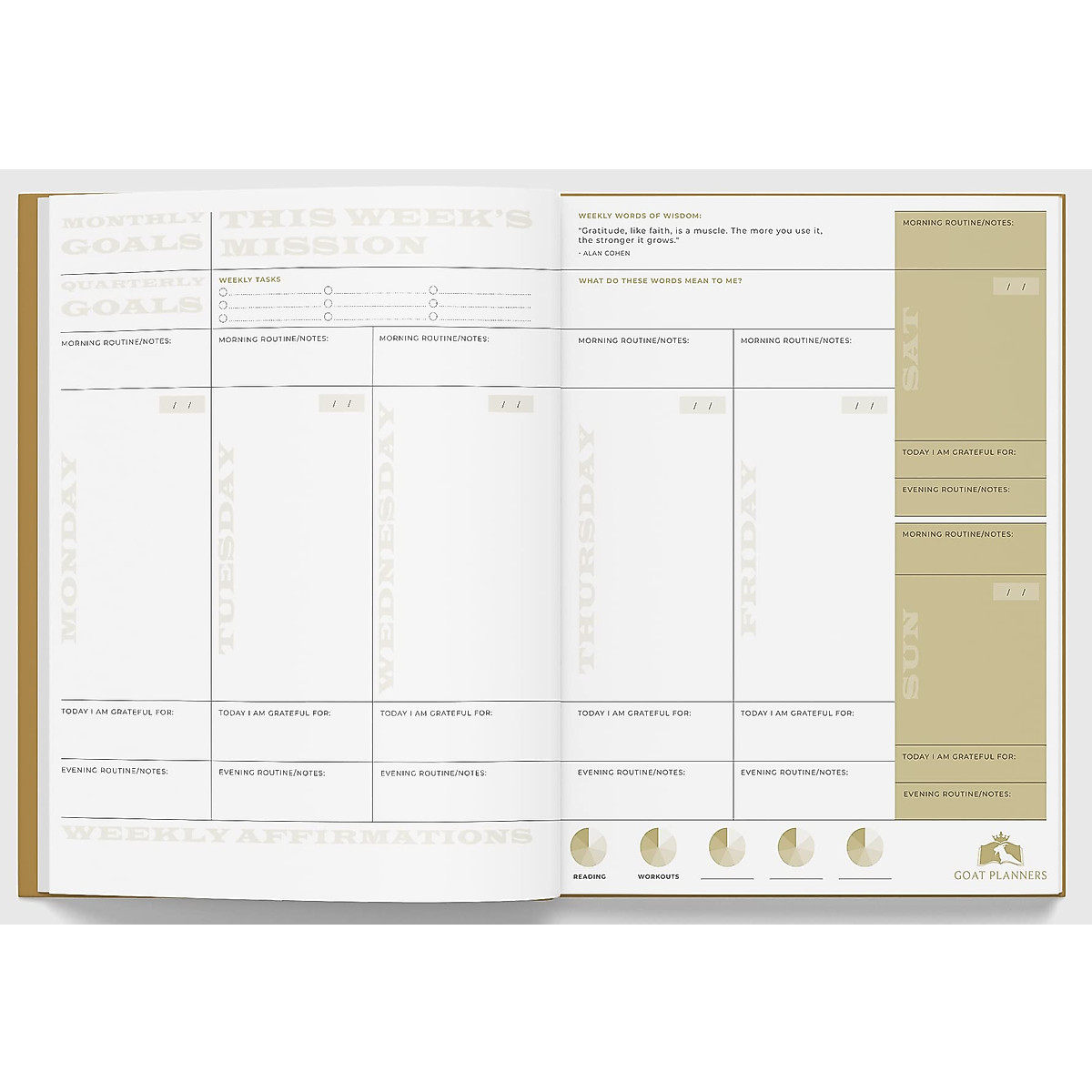 Award Winning Daily Goal Planner 2023-2024 - 90 Day Life Planning Journal - Weekly & Monthly Passion & Gratitude - Goal Setting for Women and Men – 72 pp