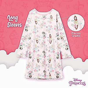 Disney Girls' Princess 3-Pack Nightgown, GIRLS RULE 2, 4