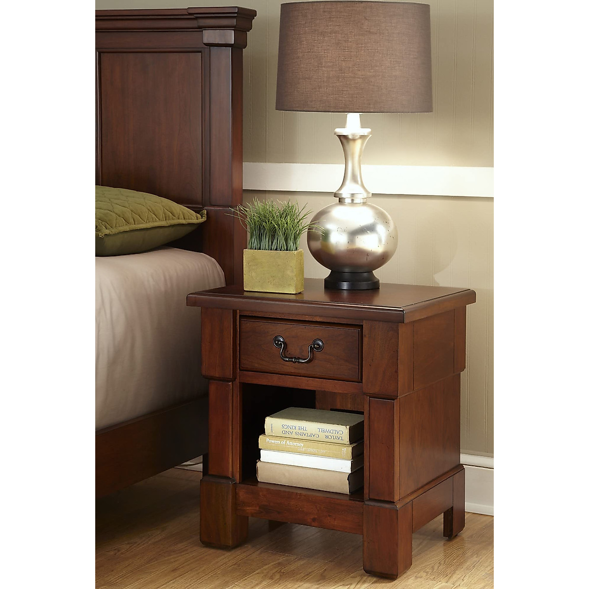 The Aspen Rustic Cherry Night Stand by Home Styles