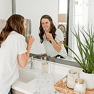 Grow Forward Premium Bamboo Toothbrushes Soft Bristles Toothbrushes - Manual Toothbrush Pack of 8 - Aesthetic Wooden Look - Natural Eco Friendly Sustainable Biodegradable Adult Tooth Brush