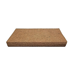 Hydro Crunch CM801 Coco Coir Fiber Hydroponic Grow Mat (10-Pack), Brown