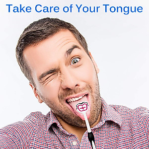 Tongue Brush, Tongue Scraper, Tongue Cleaner Helps Fight Bad Breath, 3 Tongue Scrapers, 3 Pack (Black & Blue & Green)