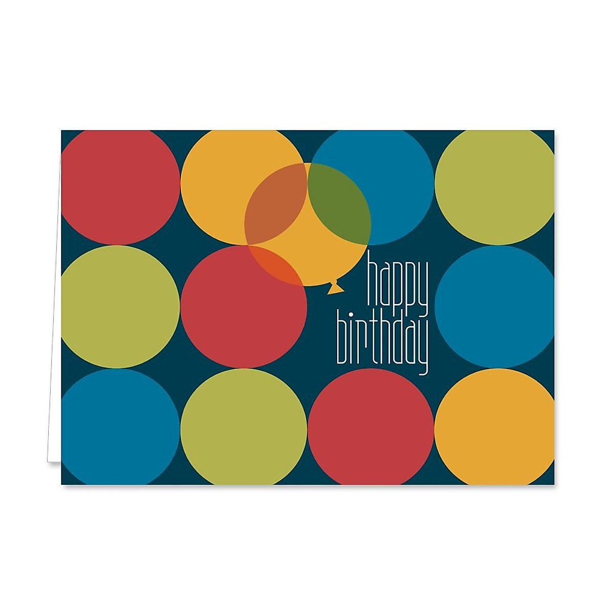 Canopy Street Snappy Birthday Cards / 36 Note Cards And Envelopes / 6 Colorful Birthday Designs / 4 5/8" x 6 1/4" Birthday Greeting Cards With Blank Inside
