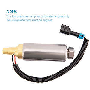 861155A3 Electric Fuel Pump For Mercury Mercruiser Marine Boat 4.3L 5.0L 5.7L V6 V8 Replaces Part# 861155A3 861155-2 18-8868 Low Pressure Fuel Pump