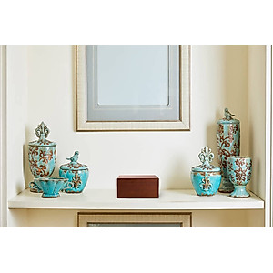 PCS Cremation Urns for Ashes, Pet Memorial Funeral Urns Box,Wooden Decorative Urn for Dog Cat,Cremation Keepsake Burial Ash Box - S (6 x 4 x 2.75'')