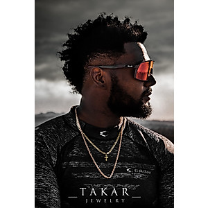 Takar Solid 10k Ankh Gold Cross Pendant for Men and Women (SM/LG) - Egyptian Jesus Gold Cross Charms - Key of Life Ankh Crosses- Egyptian Jewelry Gifts for Women