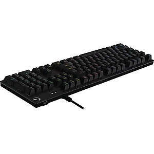 Logitech G512 SE Lightsync RGB Mechanical Gaming Keyboard with USB Passthrough - Black (Renewed)