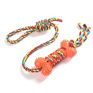 AiduduPet Dog Rope Toys for Aggressive Chewers,Dog Toys Boredom and Stimulating,Dog Rope Toys Tug of War, Interactive Rubber Dog Toys for Dogs,Puppy Chew Toys for Teething, 100% Cotton & TPR