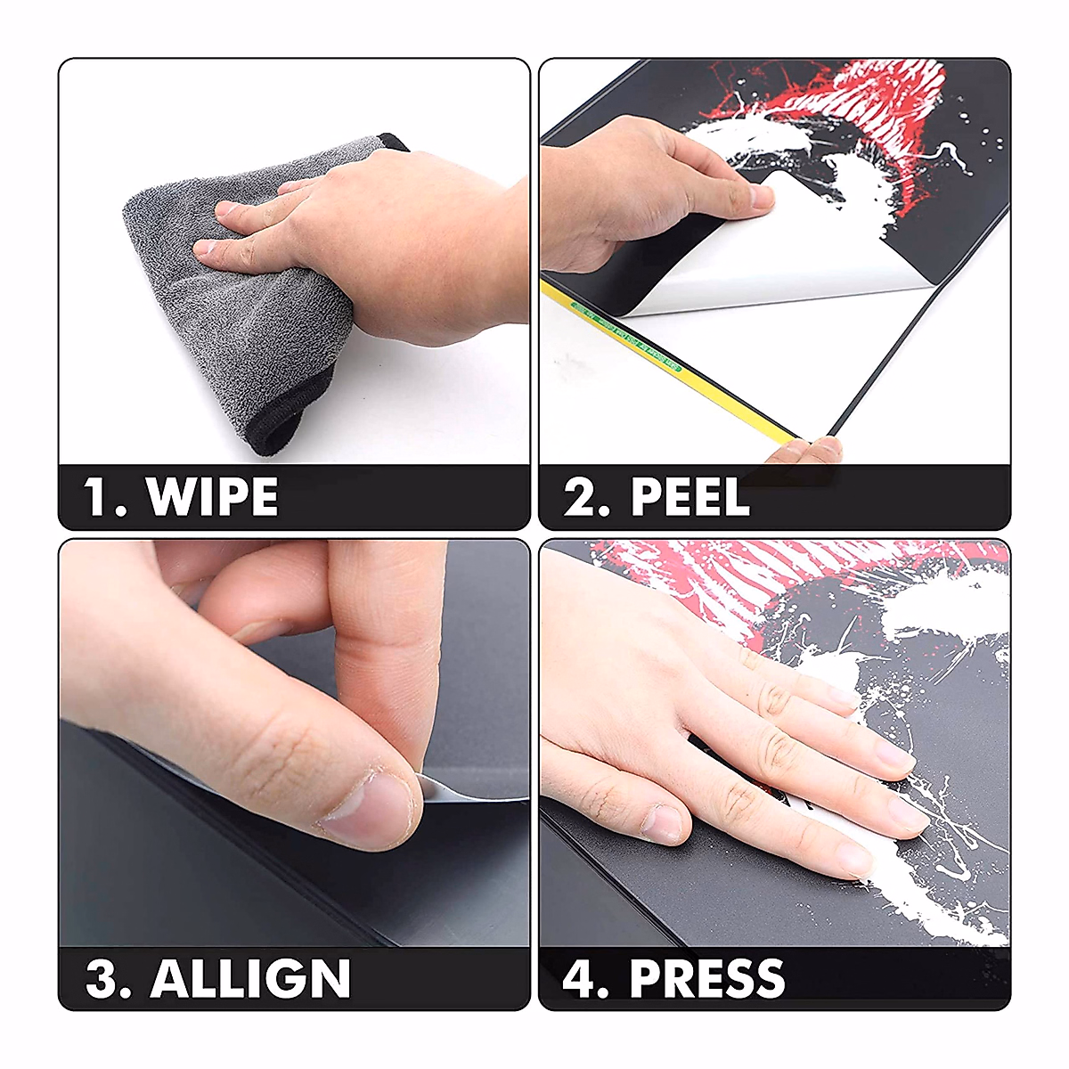 HK Studio Laptop Skin Decal Specific Fit for HP 15.6" with No Cutting Required, No Bubble, Waterproof, Scratch Resistant, Spider Design - Including Wide Screen and Full Wrist Pad Skin