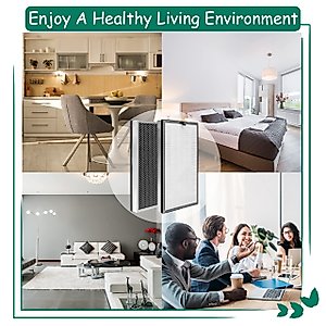 Asheviller Replacement Filter, Compatible with MA Series 112 V2.0 Air Purifier,3 in 1 Pre-filter, H13 True HEPA Filter and Activated Carbon Filter, 2 Pack
