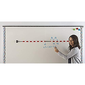 hand2mind 120 Bead Magnetic Demonstration Rekenrek Line, Abacus for Kids Math, Math Manipulatives Kindergarten, Counting Rack for Kids, Counters for Kids Math, Kids Educational Toys (Set of 1)