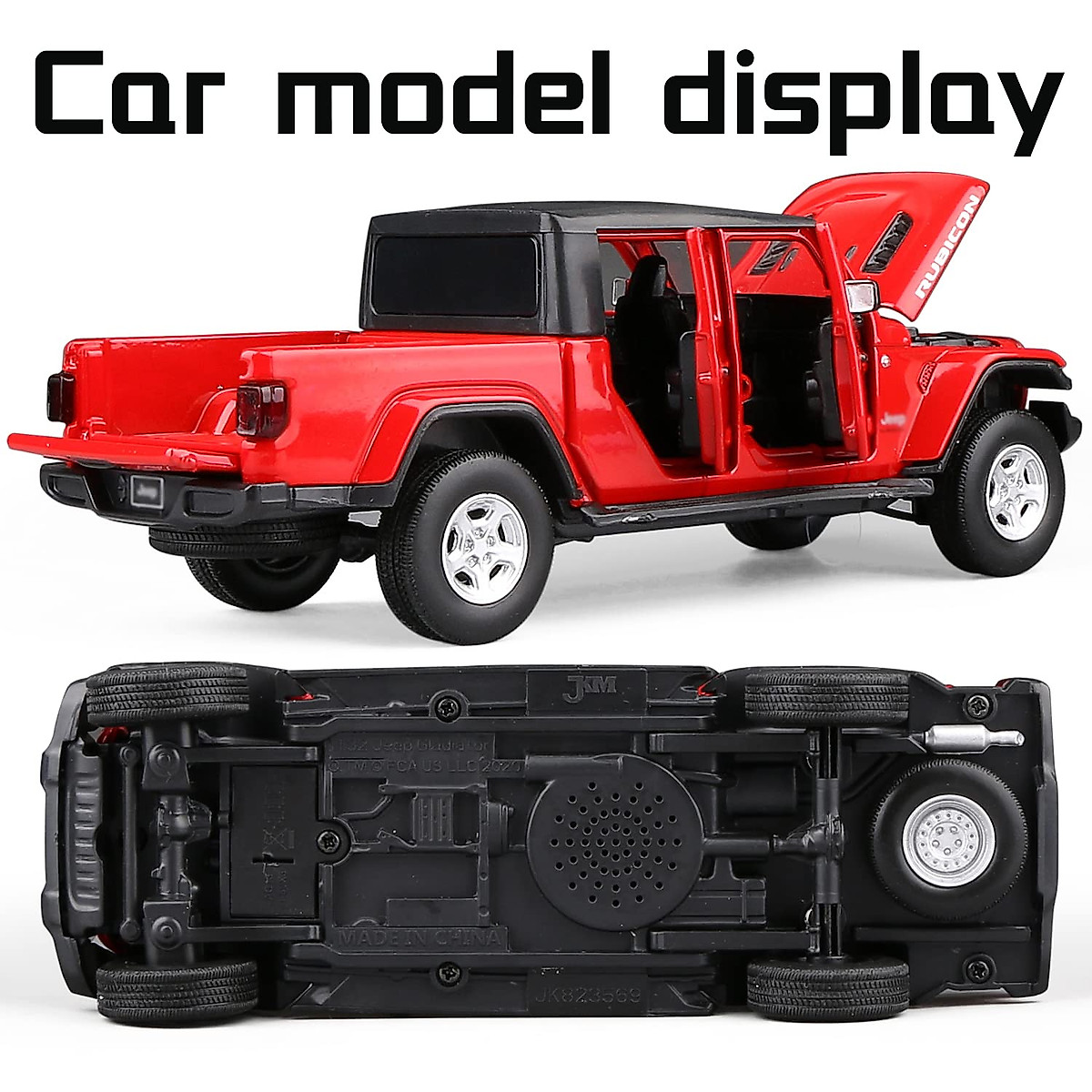 JACKIEKIM 1:32 Alloy Pull Back Car Diecast Model Truck for gladiatar,Collection, Mini Simulation Vehicles Toys for Kids,Boyfriend,Young Peoples Gift（RED）