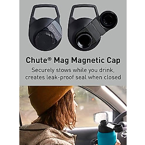 CamelBak Chute Mag 20oz Vacuum Insulated Stainless Steel Water Bottle, Black