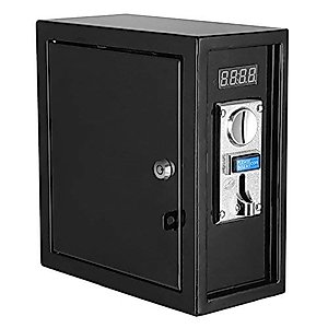 Happybuy Coin Operated Timer Control Power Supply Box Coin Acceptor Programmable Control Coin Acceptor Multi Coin Selector for Vending Machine Electronicial Device, 110V