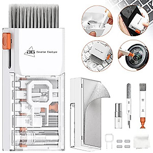10-in-1 Keyboard Cleaner, Laptop Cleaning Kit Lens Pen for DSLR Cameras, 3 in 1 Earbud Cleaner Pen, Computer Cleaning Kit, Polish Cleaning Cloth Brush for Screen/Electronic/MacBook/Phone/iPad/PC/