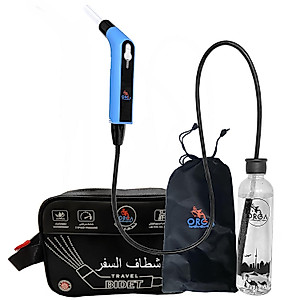 Orca Portable Bidet, Portable Travel Bidet Bottle Handheld Personal Bidet Sprayer, Electric Sprayer Travel Bidet Camping Bathroom Personal Hygiene Cleaning Baby Care Toilet Bidet Sprayer Cleaning