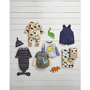 Mud Pie Baby Boy Denim Overalls, Blue, 3-6 Months