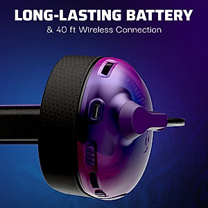 PDP AIRLITE Pro Wireless Headset with Mic for Xbox Series X|S, Xbox One, Windows 10/11 - Purple Fade (Only at Amazon)