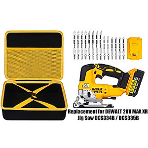 Khanka Hard Storage Case Replacement for DEWALT 20V MAX XR Jig Saw DCS334B / DCS335B, Case only
