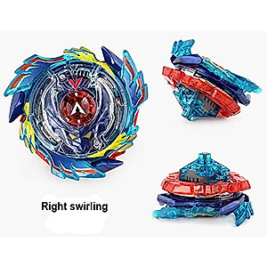 Elfnico Bey Battle Gyro Burst Battle Evolution Metal Fusion Attack Set with 4D Launcher Grip and Arena