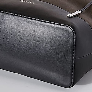 Calvin Klein Gabrianna Novelty North/South Key Item Tote, Grey Combo