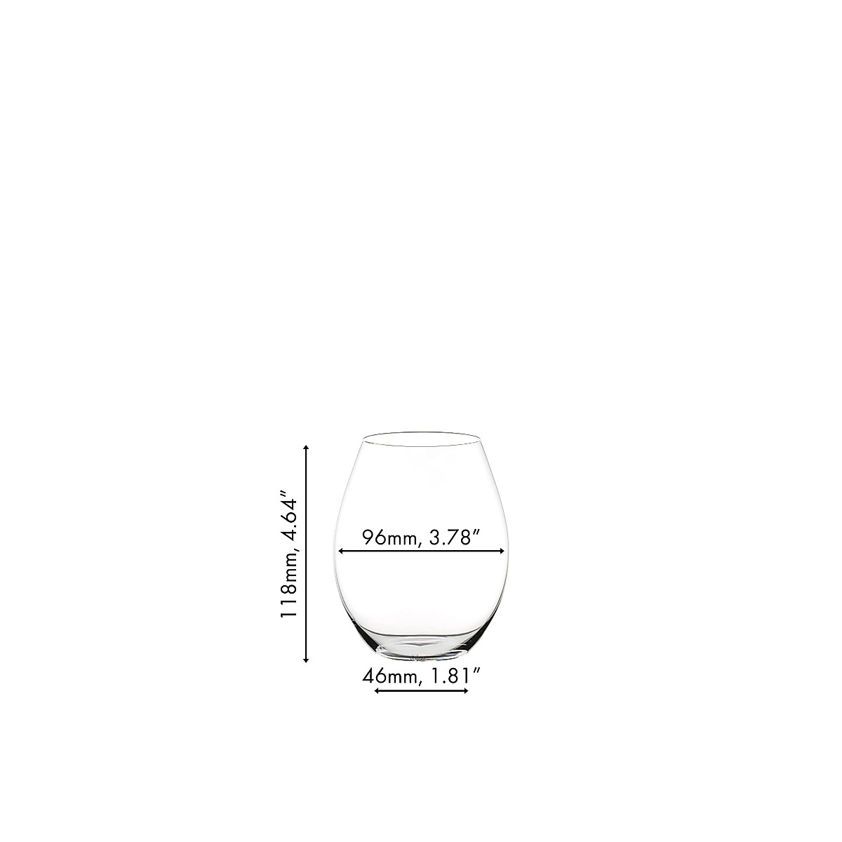 Riedel 6422/04-4 Riedel Wine Friendly Riedel 004 Tumbler, 20.1 fl oz (570 ml)