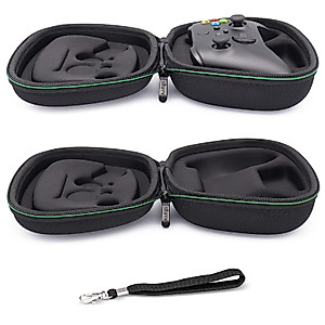 sisma Charging Cords Chargers Battery Travel Organizer (Grey) + Xbox Series X|S Controller Travel Case (Black)