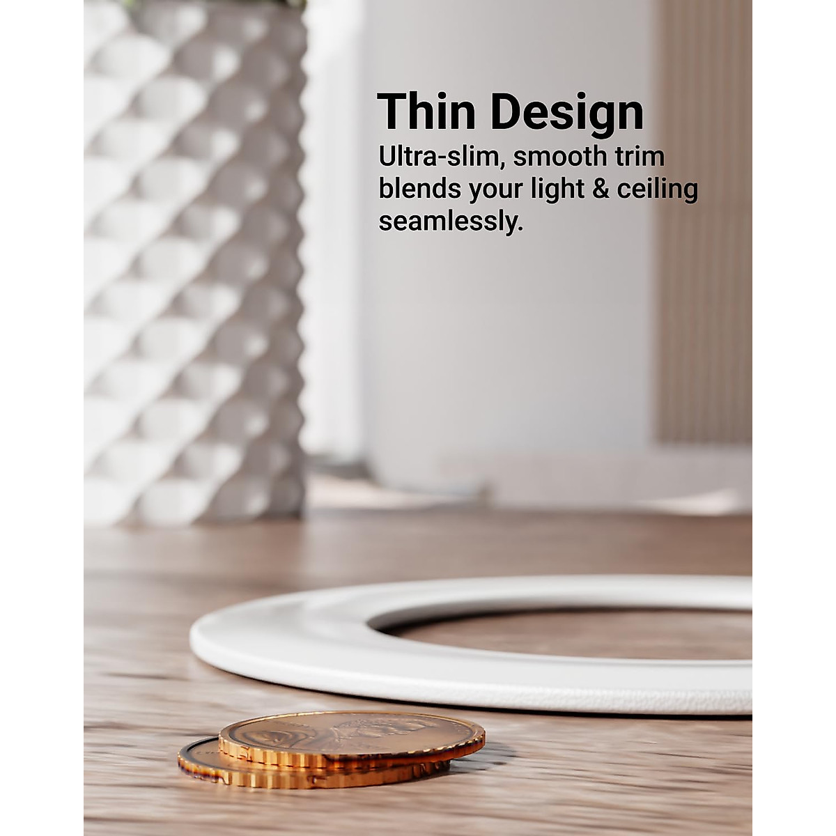 Sunco 12 Pack Goof Rings for 4 Inch Recessed Lights White Can Light Goof Trim Ring, Outer Diameter 6.7-inch, Inner Diameter 4.25-inch, Durable Plastic Design, Matte Finish, Flush Mount