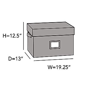 Covermates Keepsakes - Storage Box - Heavy Duty Polyester - Reinforced Handles - ID Window - Indoor Storage - Closet Storage-Red