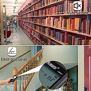 Huepar Laser Distance Measure 165Ft with Li-ion Battery & Electric Angle Sensor, Backlit LCD Laser Measure Ft/in/M with High Accuracy Multi-Measurement Modes, Pythagorean, Distance, Area&Volume-LM50A