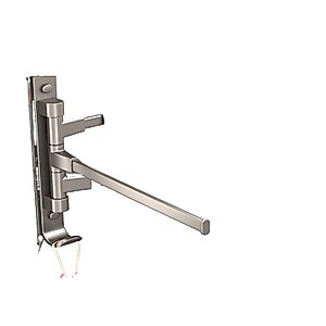 Gun ash Rotary Towel Rack Punch-Free Multi-bar Storage rack枪灰旋转毛巾架免打孔多杆收纳挂架浴室多功能转角置物架 Kitchen Accessories