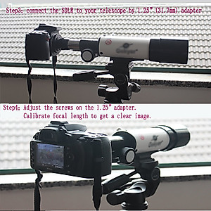 Gosky Metal 1.25'' Telescope Camera T-Adapter and Nikon T2 T-Ring Adapter for Nikon DSLR SLR (Fits Nikon D90, D80, D70, D60, D50, D40x, D40, D800, D700 and All Nikon SLR Cameras