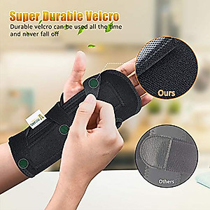 YUTANG Updated 2023 Wrist Brace for Carpal Tunnel, Night Sleep Wrist Support Brace, Wrist Splint, Great for Wrist Pain, Sprain, Sports Injuries, Joint Instability, Suitable for Left and Right Hands