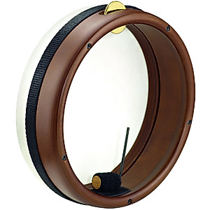 Meinl Percussion 7 1/2" Frame Drum with Set of 3 Jingles, Kanjira-NOT Made in China-Goat Skin Head, Antique Brown Finish, 2-Year Warranty, (FD7KA)