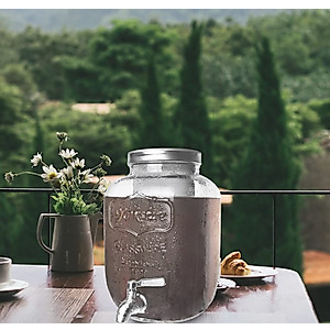 Palais Essentials 1 Gallon Cold Brew Coffee Maker with Thick Glass Carafe & Stainless Steel Mesh Filter and Spigot - Premium Iced Coffee Maker, Cold Brew Pitcher & Tea Infuser