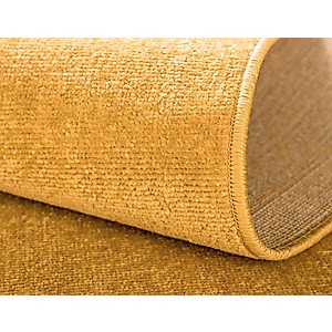 Rugs.com Soho Collection Rug – 10' x 13' Gold Low Rug Perfect for Living Rooms, Large Dining Rooms, Open Floorplans