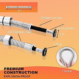 Handheld Bidet Sprayer for Toilet - Stainless Steel Portable Bathroom Bidet Jet Sprayer Set with Water Pressure Control - Cloth Diaper Sprayer for Baby Feminine Wash, Wall or Toilet Mount