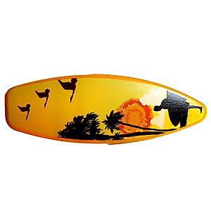 Yellow Surfboard Style Beach Towel Clips Jumbo Size for Beach Chair, Cruise Beach Patio, Pool Accessories for Chairs, Household Clip, Baby Stroller. by C&H Solutions