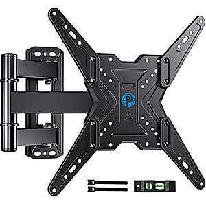 Pipishell TV Wall Mount for Most 26-60 inch TVs, Full Motion TV Mount with Swivel, Tilt, Extension, Single Stud Articulating TV Wall Mount Bracket, Holds up to 77 lbs, Max VESA 400x400mm, PIMF11