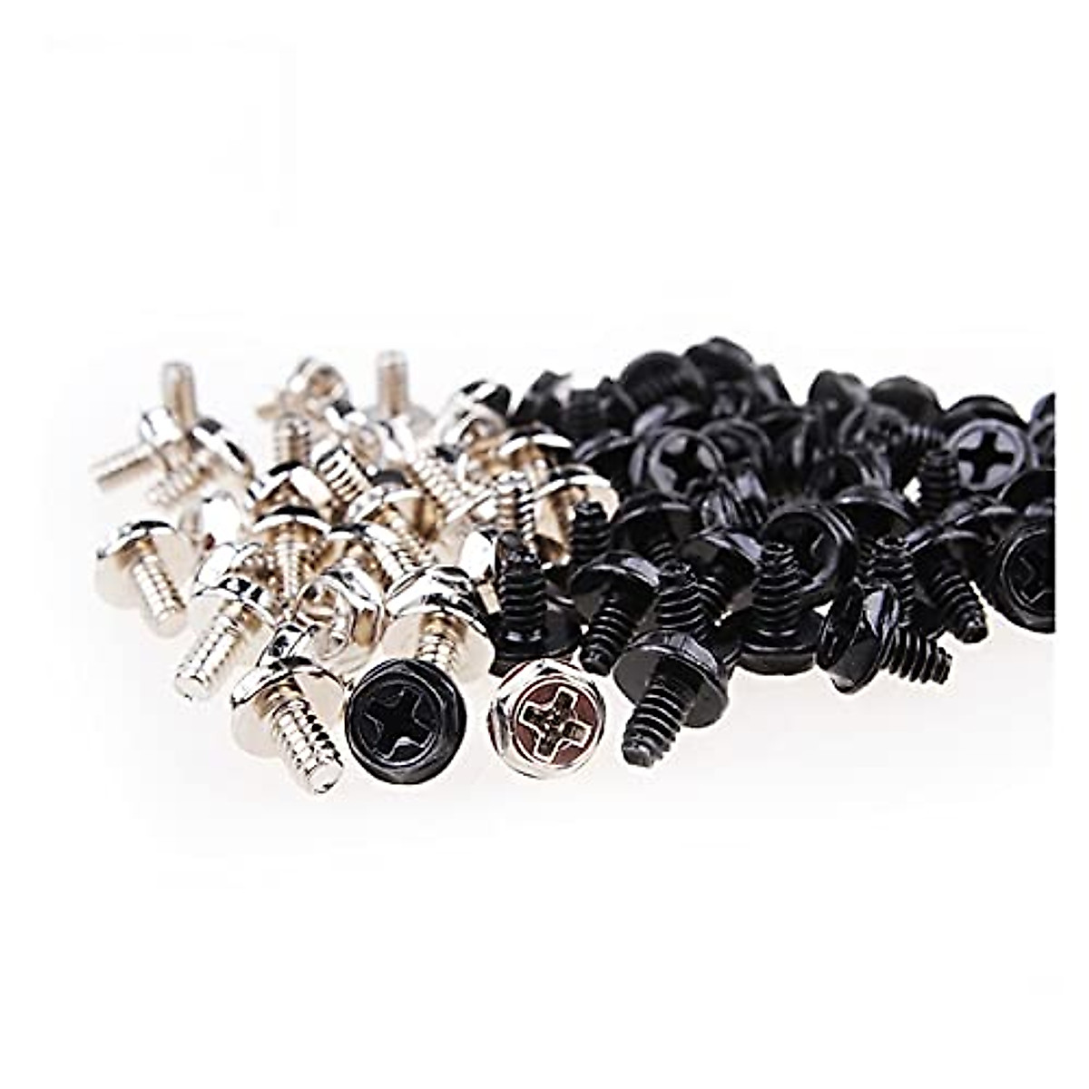 OPYTR Screw Anchors 50Pcs 6-32 * 6 Thread Teeth Outside Hex Computer PC Case Cooling Fan Toolless Adjustment Screw Thumbscrews Thumb Screw Anchors (Size : Black (50Pcs))