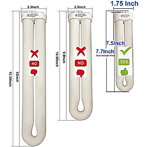 BF35 Replacement BL Bulb, 7.5 inch Length, Compatible for Flowtron BK-15D, Stinger FP15, TZ15,BB-15WHT,15W U Shape BF35C