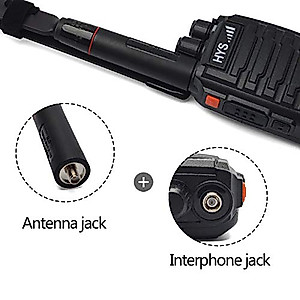 TWAYRDIO Dual Band 3.2/5.2dBi Foldable CS Tactical Antenna, 31.5inch SMA Female VHF/UHF Walkie Talkie Antenna for Baofeng UV-5R BF-F8HP Kenwood Retevis Handheld Two Way Radio