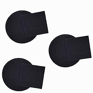 Aiboco 6 Pack Kitchen Compost Bin Charcoal Filters, Activated Carbon Refill Filter Sets for Counter Gallon Pail, Countertop Home Bucket Cleaner,7.25 Inches Round, 4.75 Inches Square