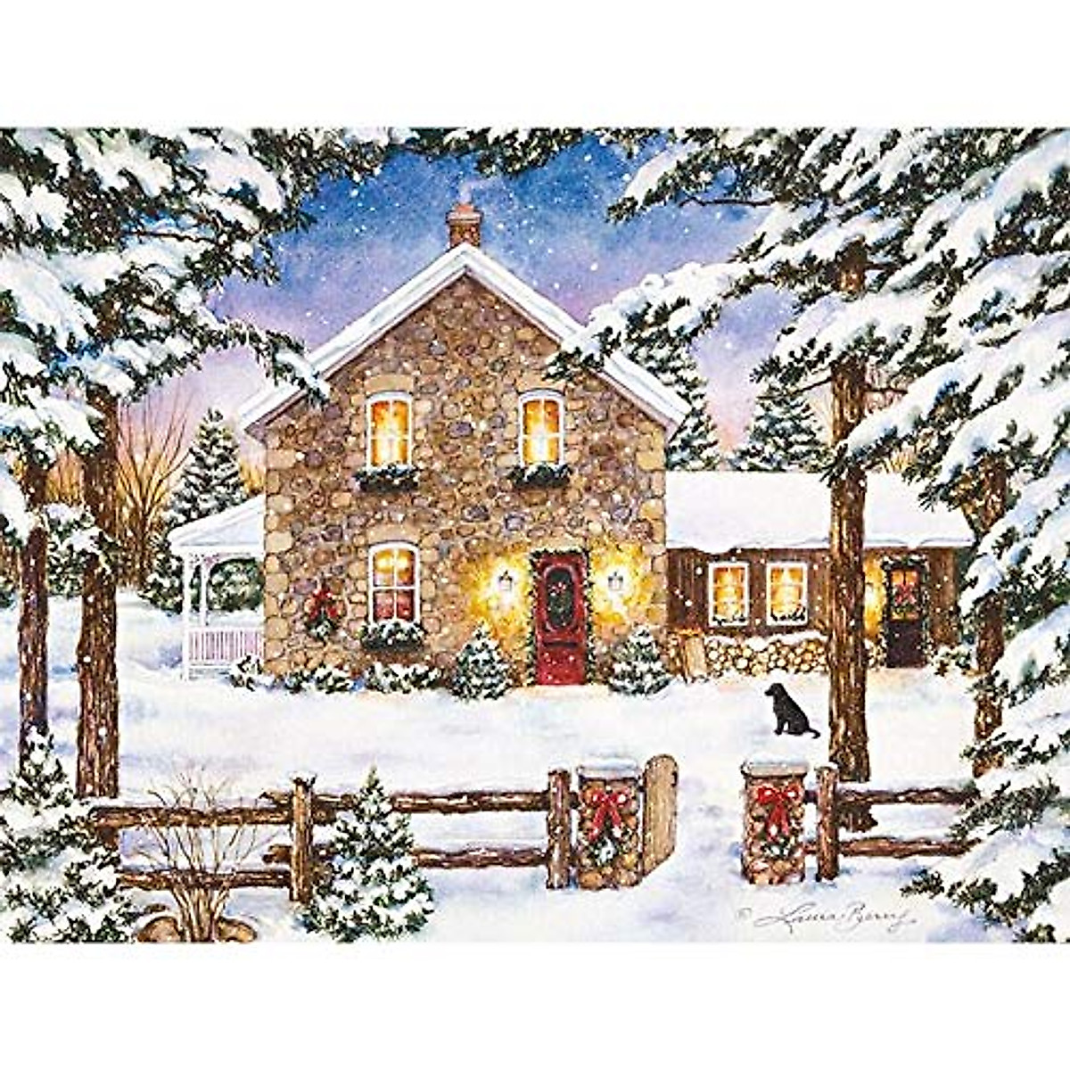 LANG "Nestled in the Pines" Christmas Cards by Laura Berry, 18 Cards with 19 Envelopes and Beautiful Artwork, Perfect for Celebrating the Holiday Season, 5.375" x 6.875" (1004654)