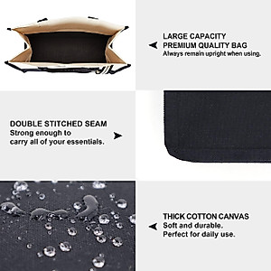 Craftique Nana Gifts from Grandkids- Unique Practical Tote Bag- Birthday Gifts for Nana Grandma Grandmother Granny, 17” x 6.7” x 12.5”