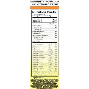 Water Magic Immune Defense Water Flavor Enhancing Straws - Includes 7 Berry Boost Straws and 7 Mega Orange Immune Support Straws