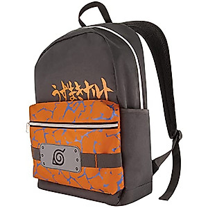 Concept One Naruto 13 Inch Sleeve Laptop Backpack, Padded Computer Bag for Commute or Travel, Shinobi Headband, One Size