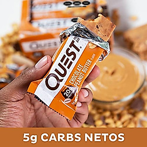 Quest Nutrition Protein Bar, Chocolate Peanut Butter, 2.12 Ounce, 12 Count